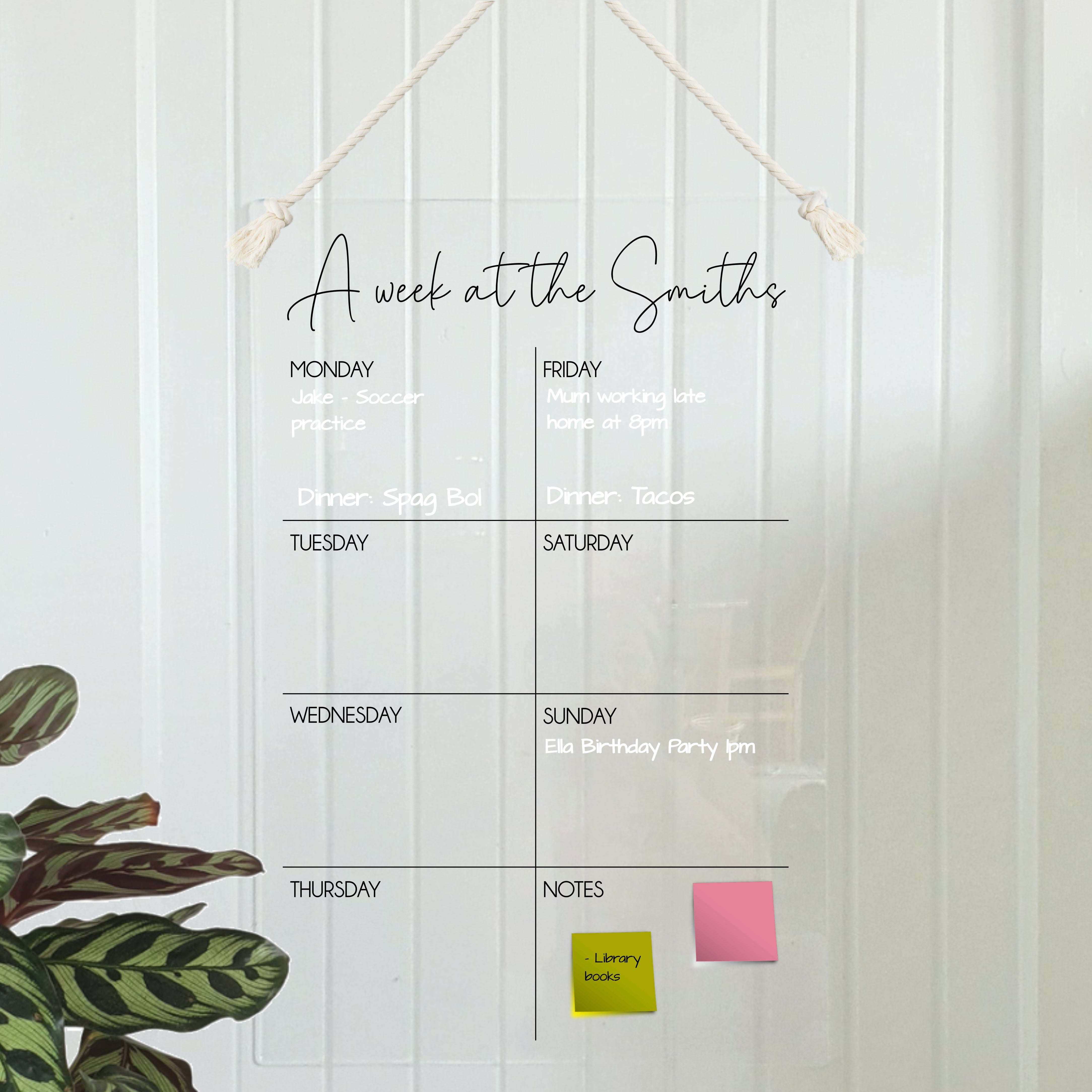 Wall Planner Layout 1 - Change your colour – jellybeannz