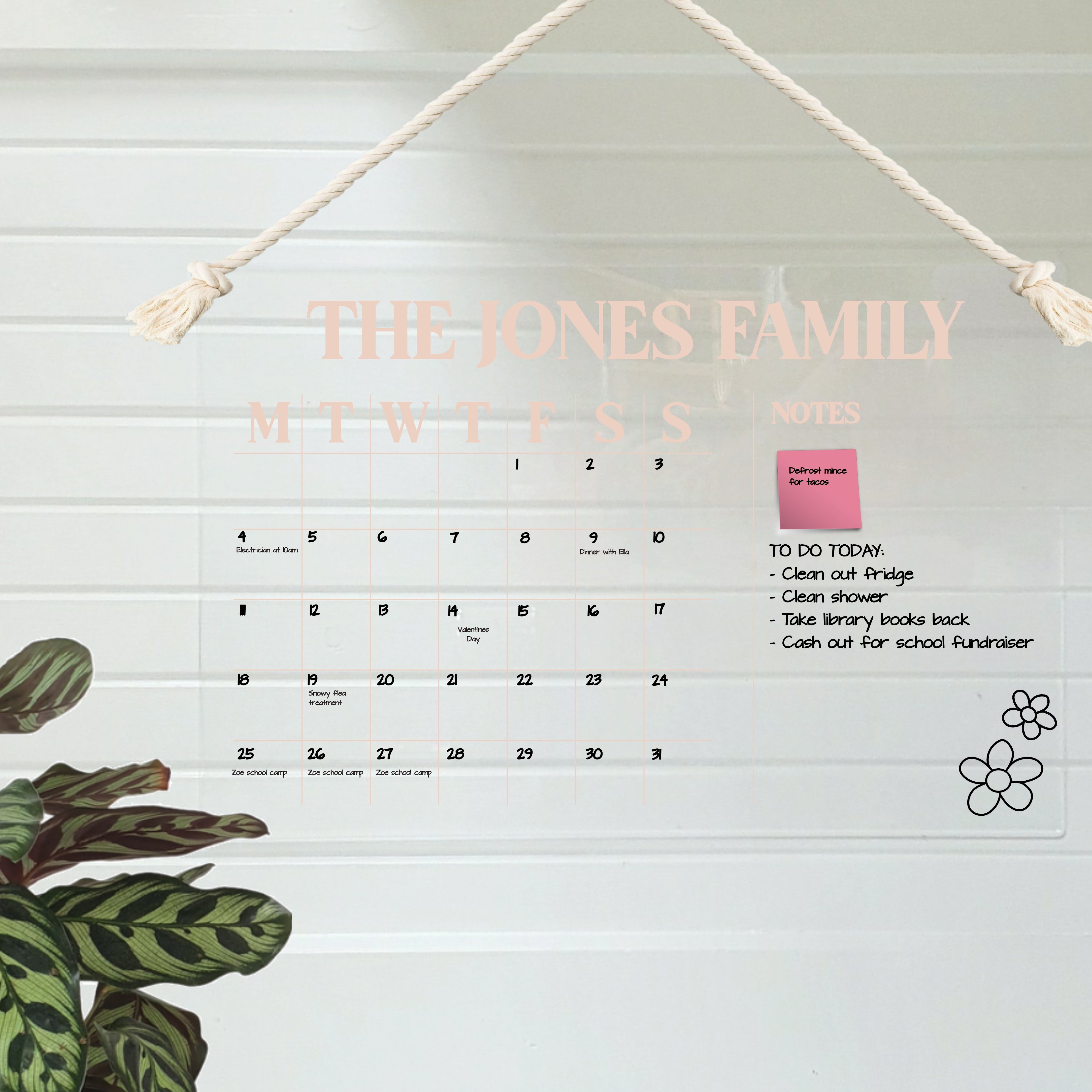 Wall Planner Layout 6 - Change your colour – jellybeannz