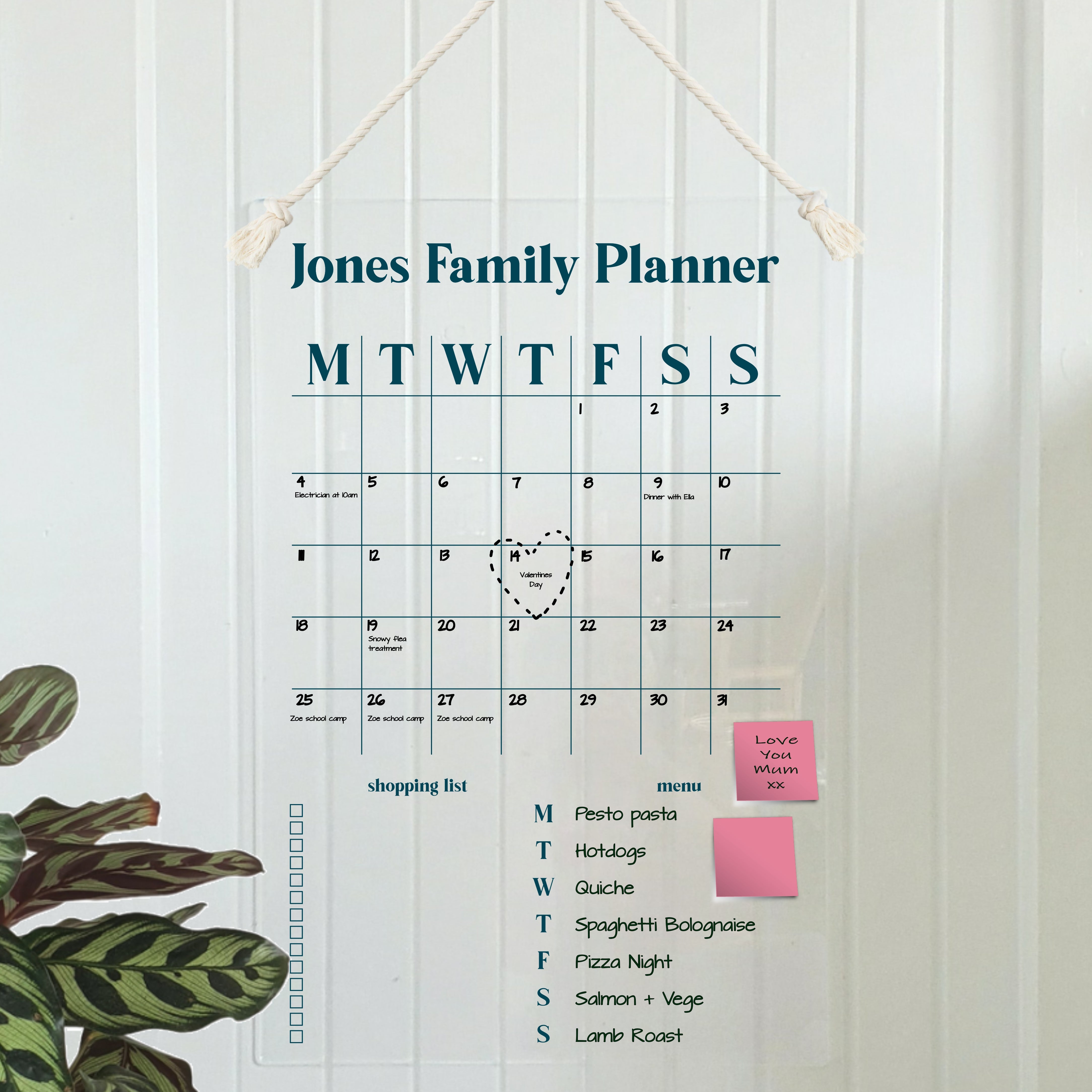 Wall Planner Layout 7 - Change your colour – jellybeannz